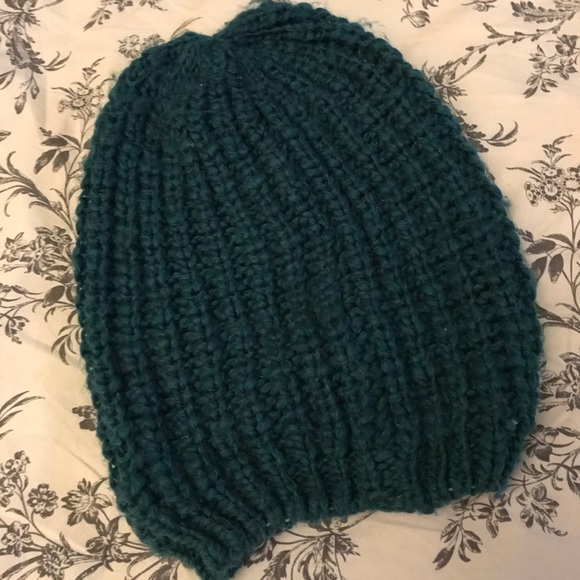 Leith | Accessories | Leith Teal Slouch Beanie | Poshmark
